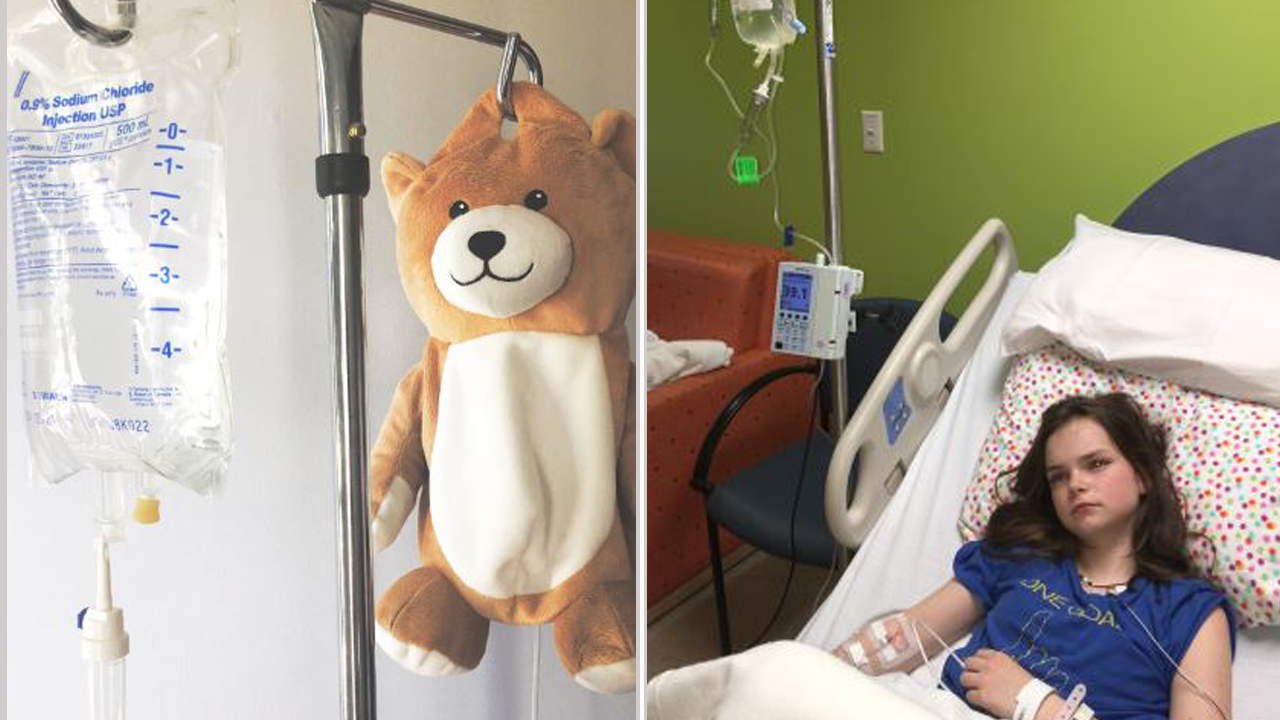 Girl invents IV fluid bag cover to make IV infusions less scary for ...