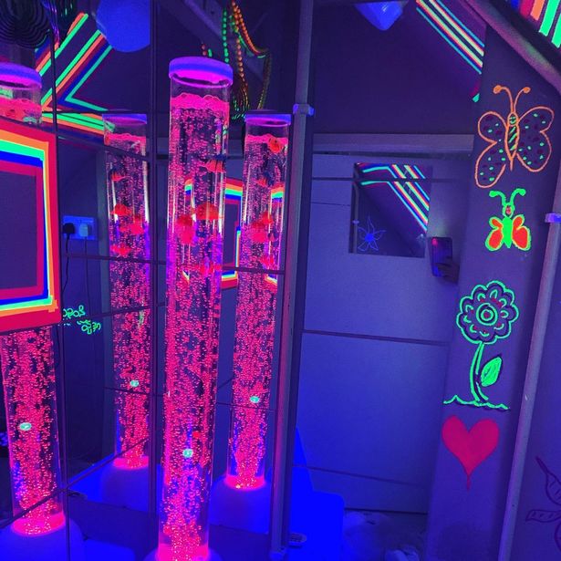 Mum creates a DIY sensory den for her visual impaired daughter ...