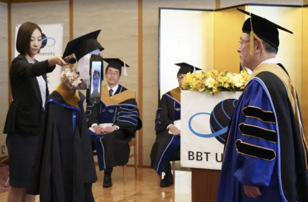 University organises remote graduation ceremony with robots for its ...