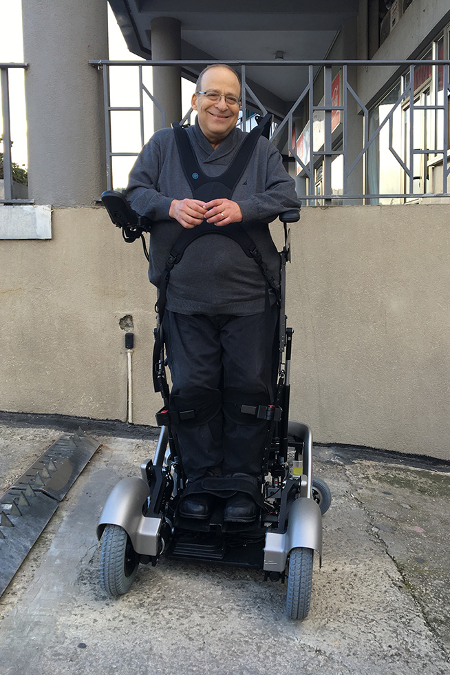 Tetraplegic invents mobility device to help him stand up | Patient ...