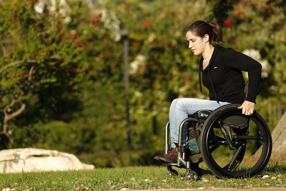 Injured man creates wheelchair with sock absorbing system | Patient ...