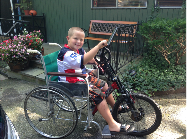 Boy creates bicycle that can be ridden using hands | Patient Innovation