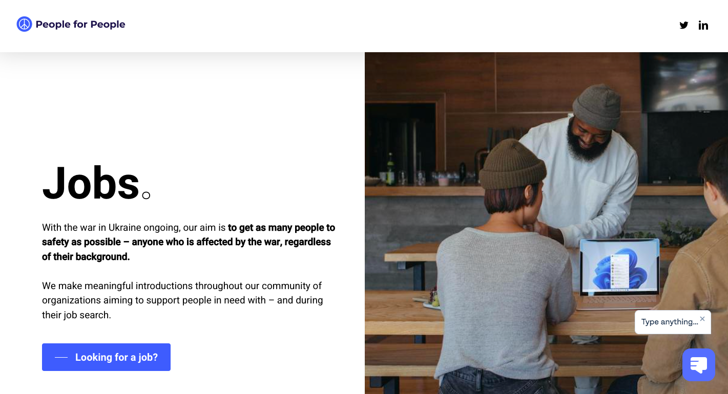 Платформа Люди для людей - знайди допомогу і роботу / People for people ...
