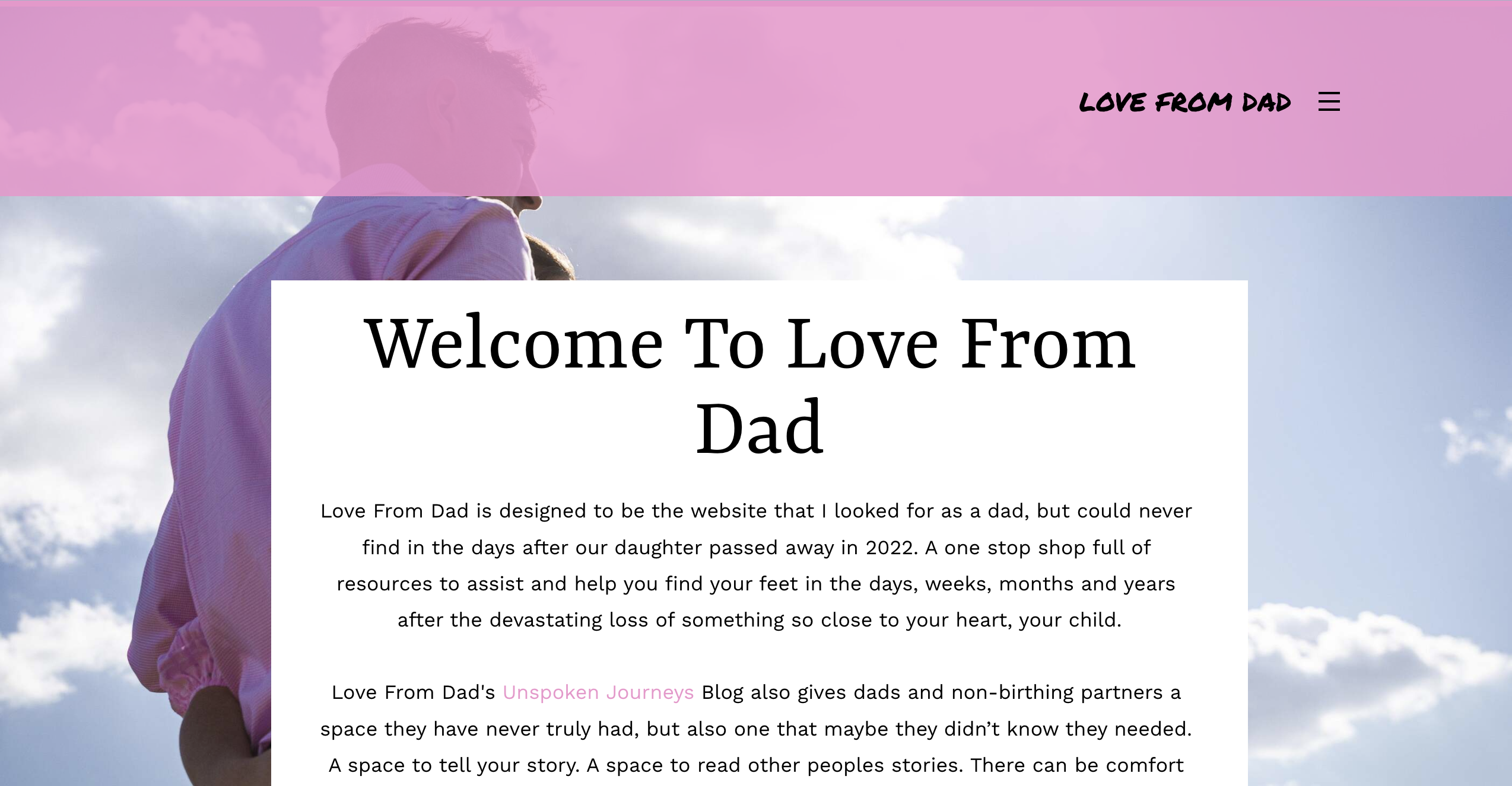 Matthew McConnell creates resource- Love From Dad- for coping with the ...