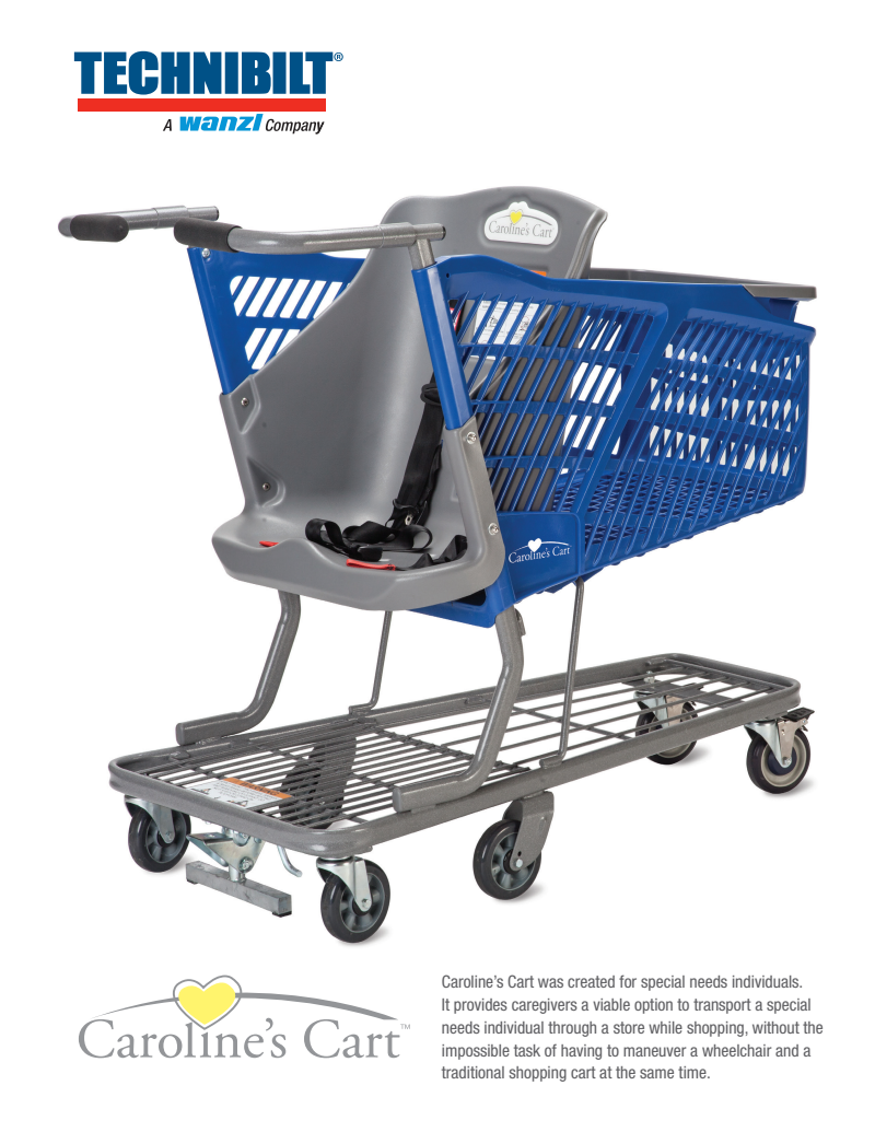 Caroline’s Cart is a shopping cart created for special needs children ...