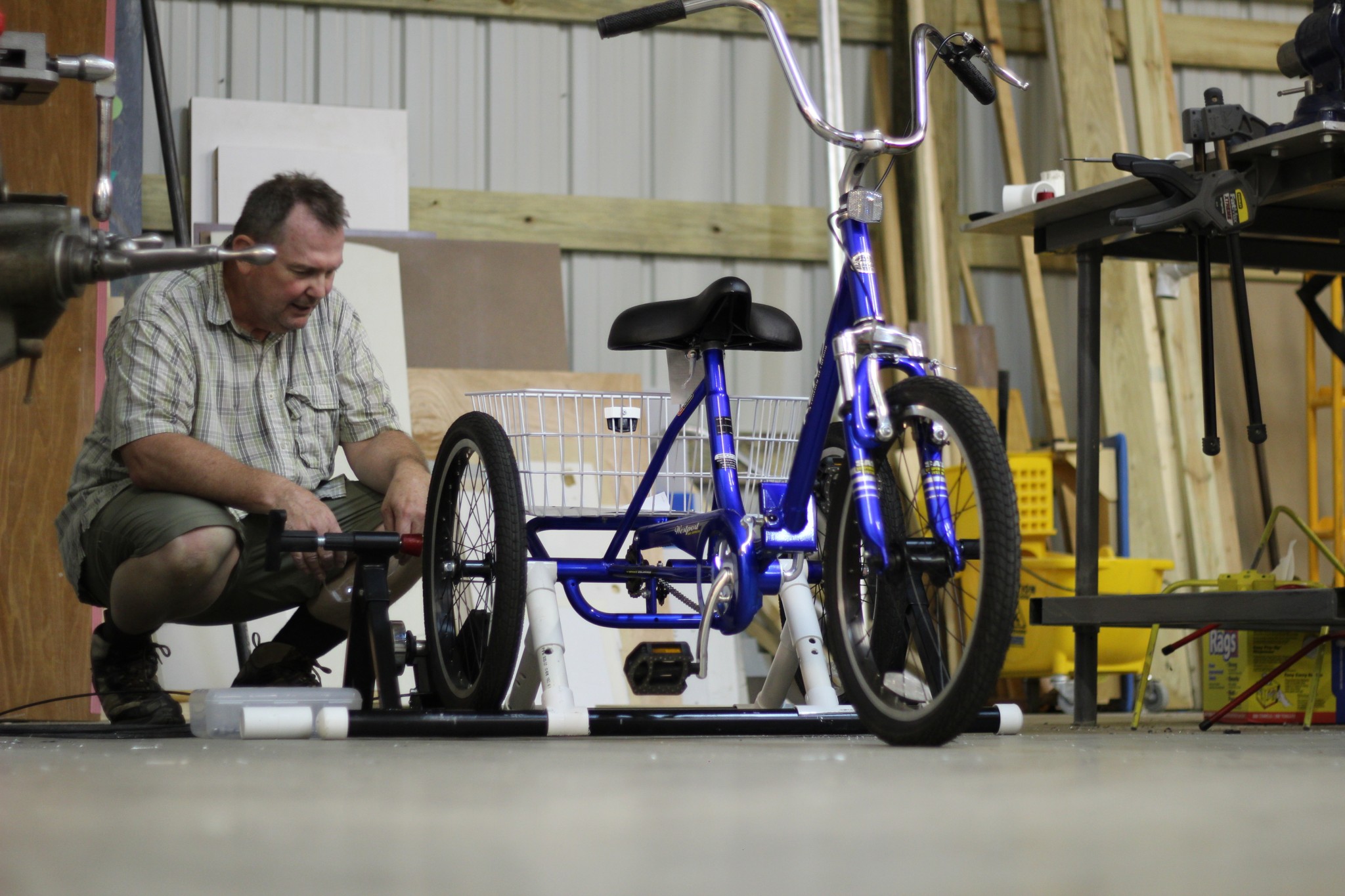 Team develops trike pedal stand for girl with spina bifida | Patient ...