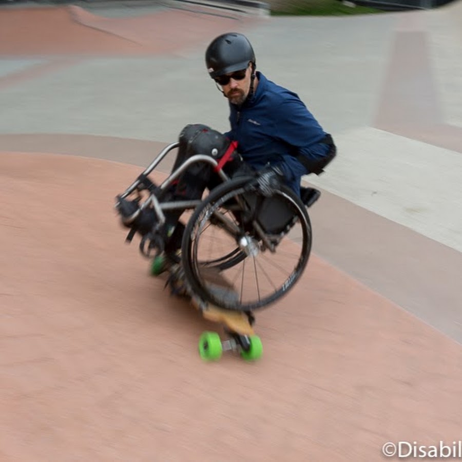 A skateborad wheelchair , a defying solution to regain old habbits ...
